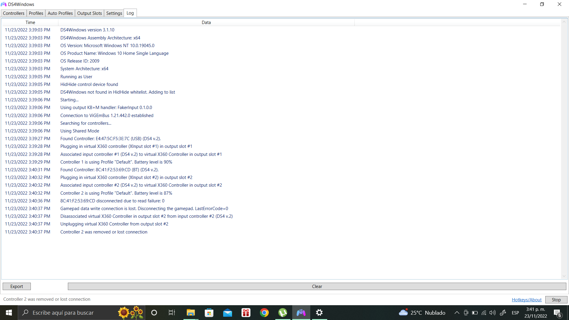 My Ds4windows disables the use of my second DS4 · Issue #2698 · Ryochan7/DS4Windows · GitHub