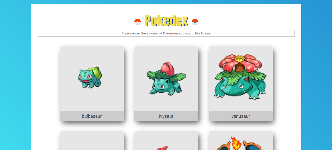 GitHub - camilahrossii/pokedex: Pokedex with pokeAPI