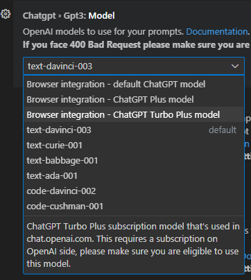 Any plan to integrate Turbo Model? · Issue #119 · gencay/vscode-chatgpt · GitHub