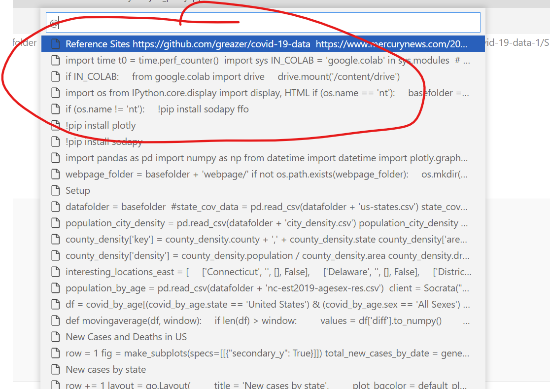 Expect to see Code cells in Jupyter Outline/ToC · Issue #134055 · microsoft/vscode · GitHub