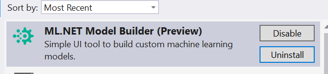 Not getting add "machine learning" option in .net app · Issue #116 · dotnet/machinelearning ...