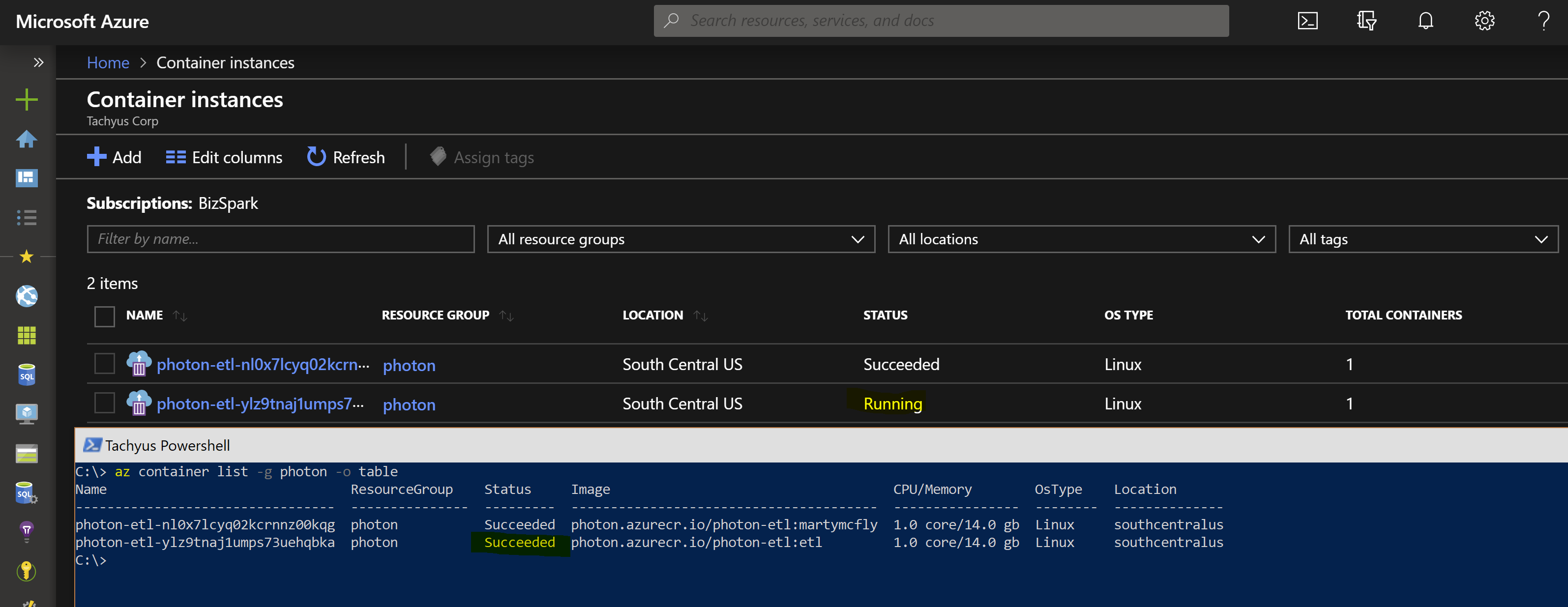 Az Container List Gives The Wrong Status For Running Containers · Issue 10121 · Azureazure Cli 