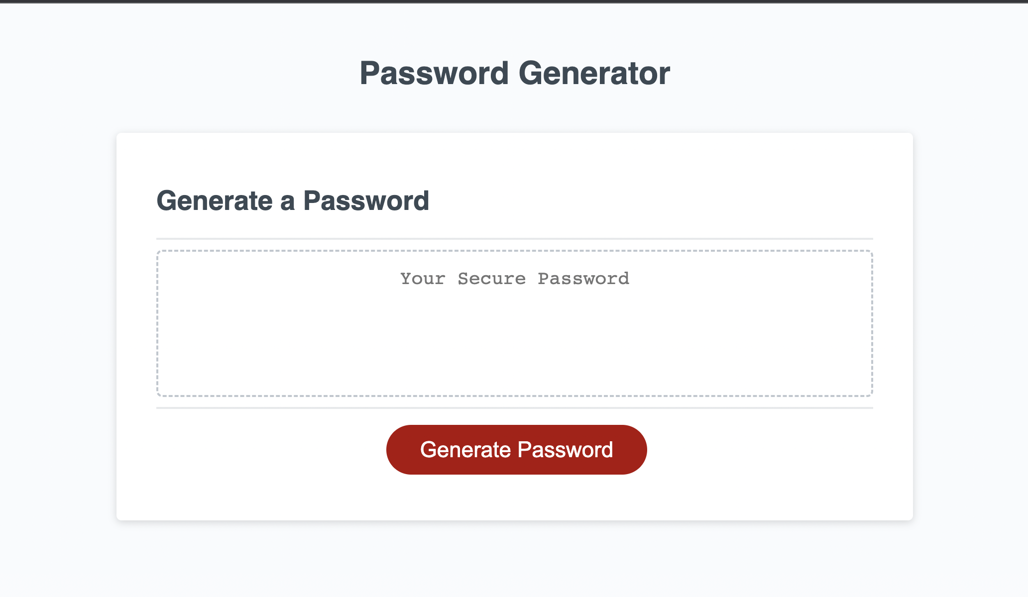 GitHub - AmalEN20/Password-Generator: Use my online password generator to instantly create a ...