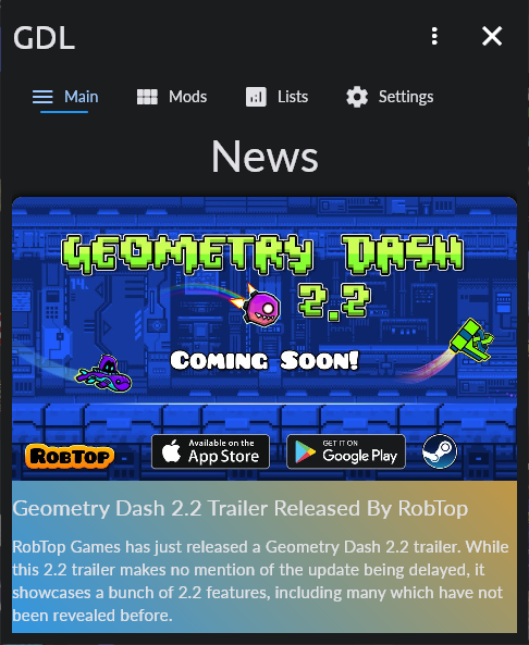 GitHub - N1C1N1/GDL: The geyometry dash launcher