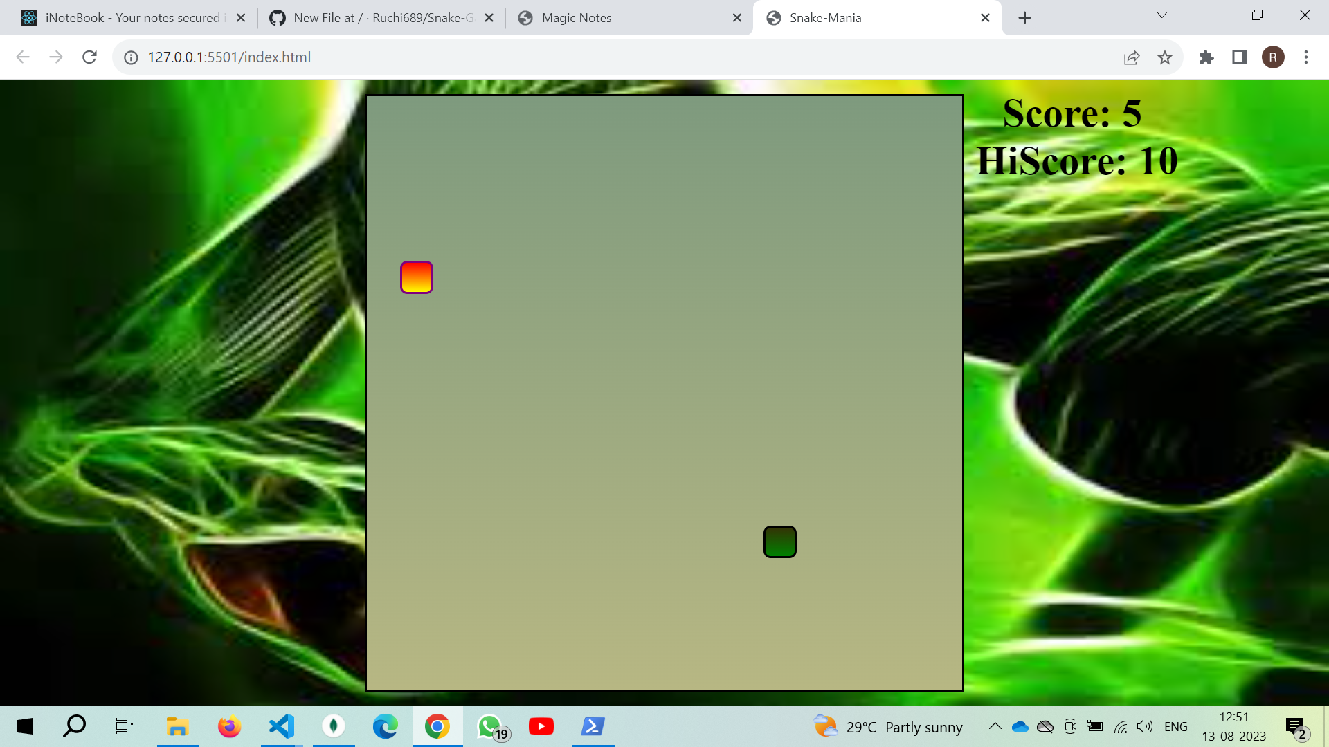GitHub - Ruchi689/Snake-Game: HTML, CSS, JS GitHub - Ruchi689/Snake-Game: HTML, CSS, JS
