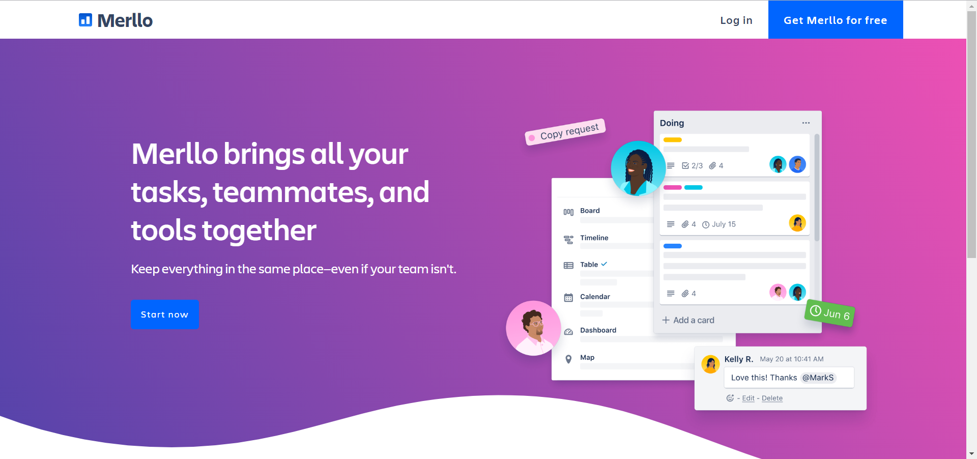 GitHub - BatelKat96/Merllo: Pixel perfect, E2E clone of Trello (React + Node.js)