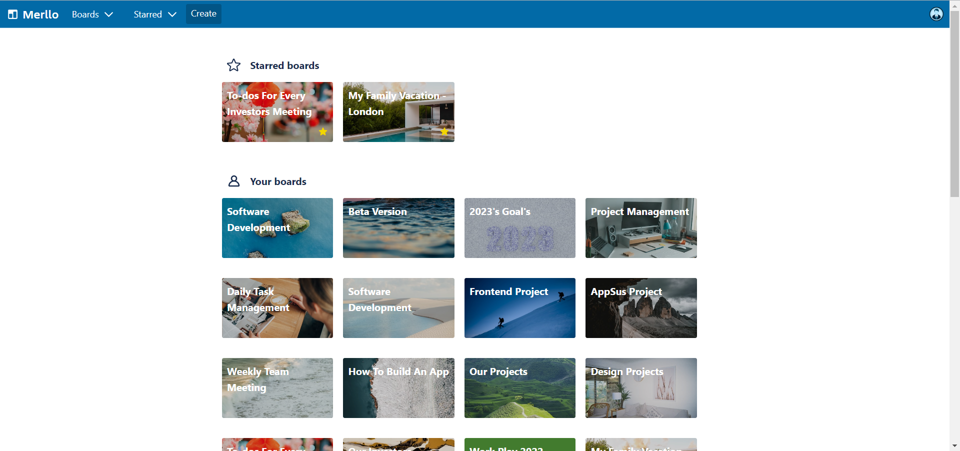 GitHub - BatelKat96/Merllo: Pixel perfect, E2E clone of Trello (React + Node.js)