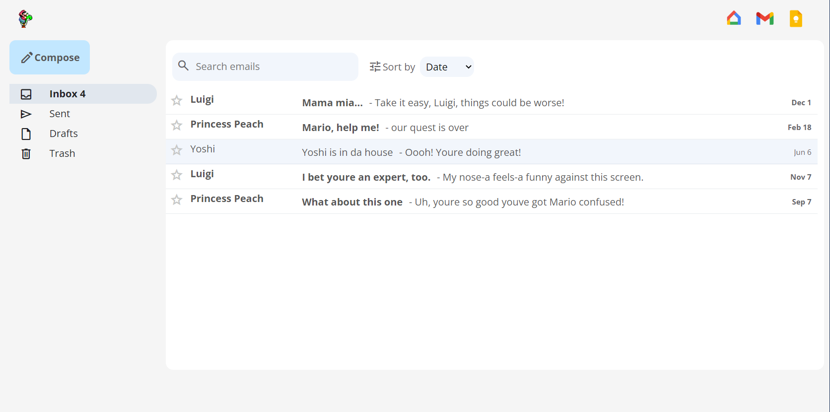 GitHub - Drorka/app-yoshi: First app built with React.js