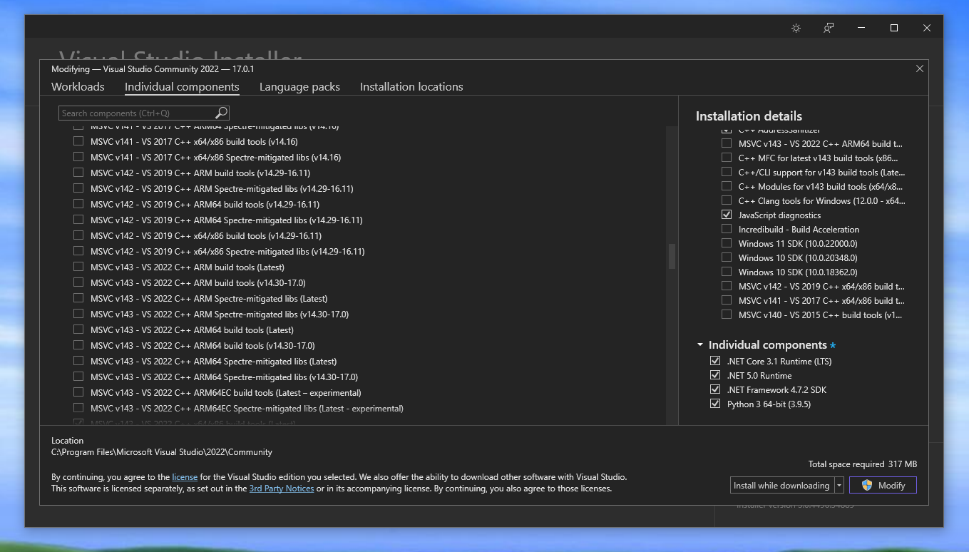 Correct MSVC version in requirements documentation by jerryk414 · Pull Request #68078 · dotnet ...