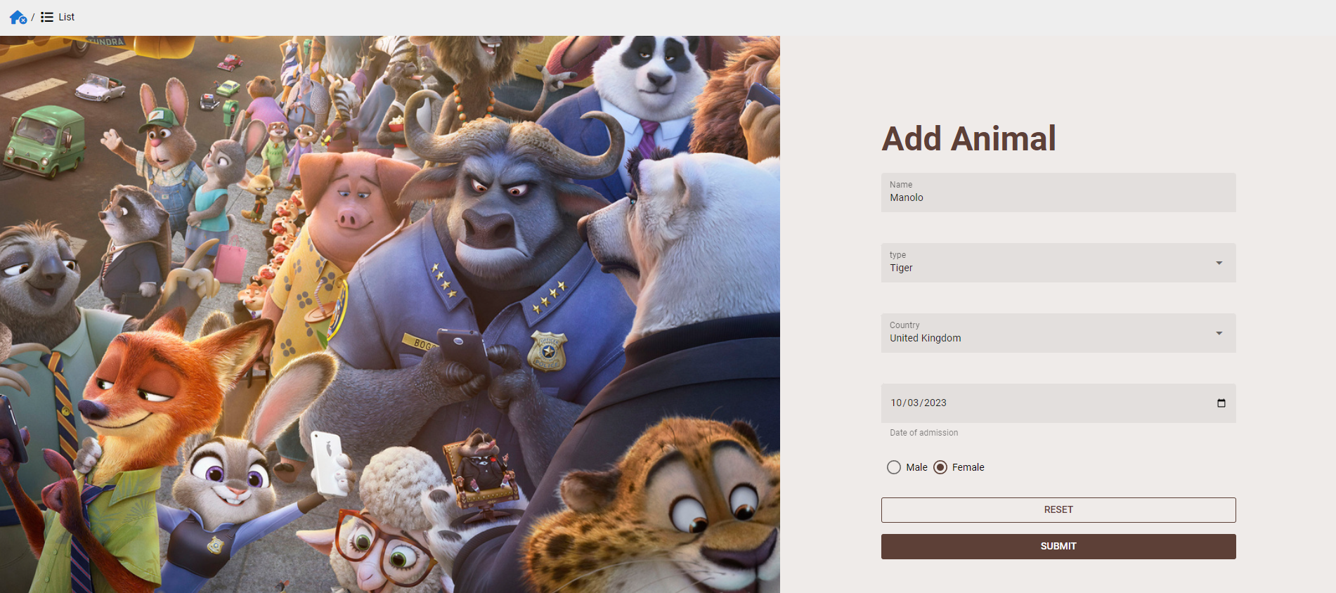 GitHub - EnolCode/Zootopia-personal: Aplicación para mantener el registro de un zoológico ...