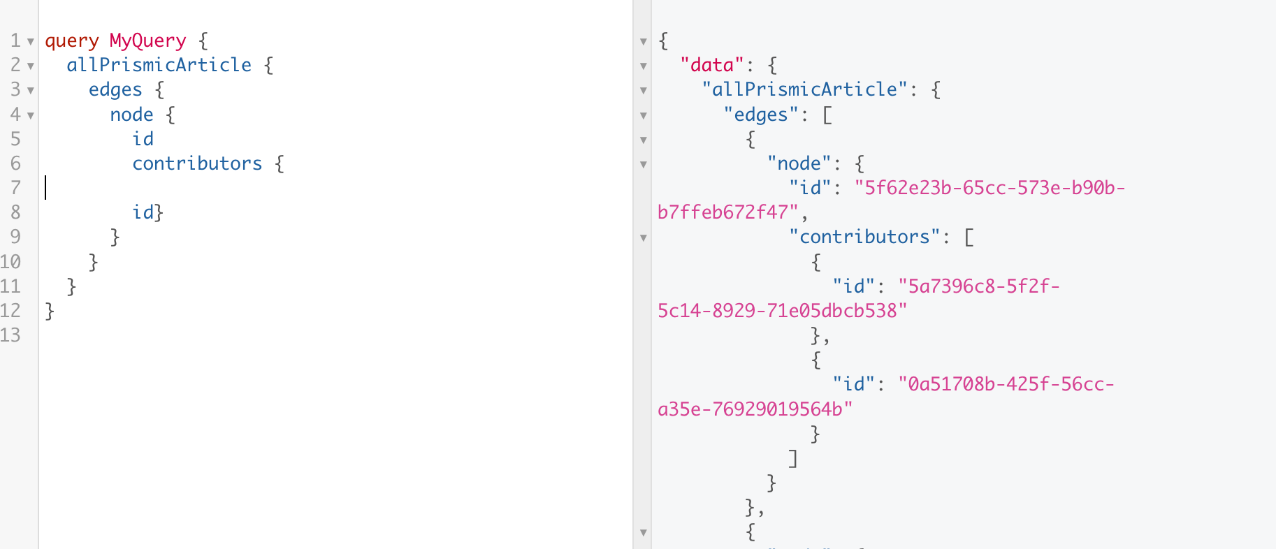 Graphql Queries Run In Previews Dont Seem To Be Honouring Graphql Aliases Or Schema 