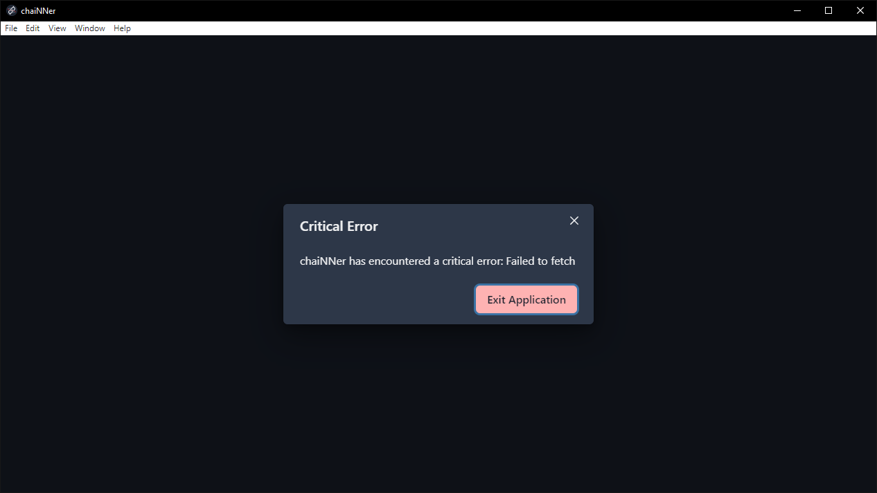 Fetch error · Issue #1140 · chaiNNer-org/chaiNNer · GitHub