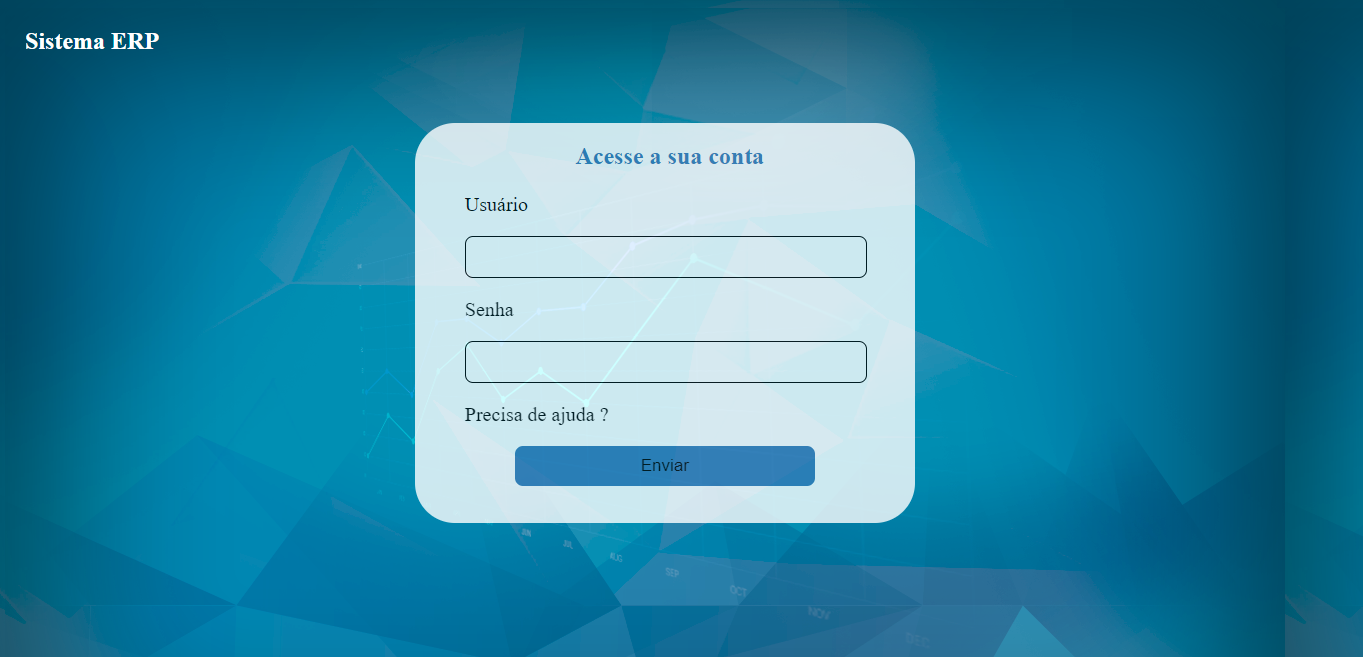 GitHub - ArthurGomes03/SistemaERP_login: Fiz esse projeto logo quando iniciei os estudos de ...
