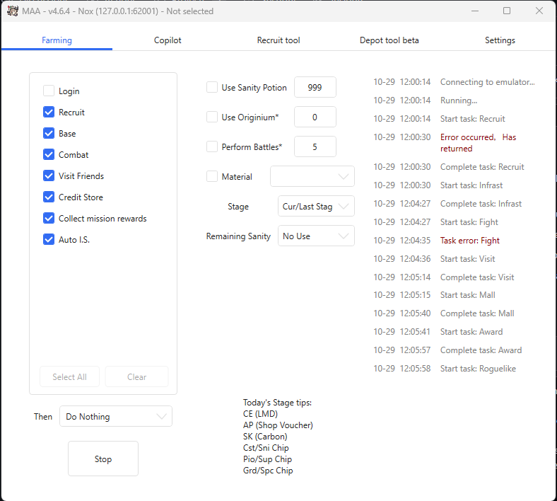 Bot not doing anything · Issue #2497 · MaaAssistantArknights/MaaAssistantArknights · GitHub