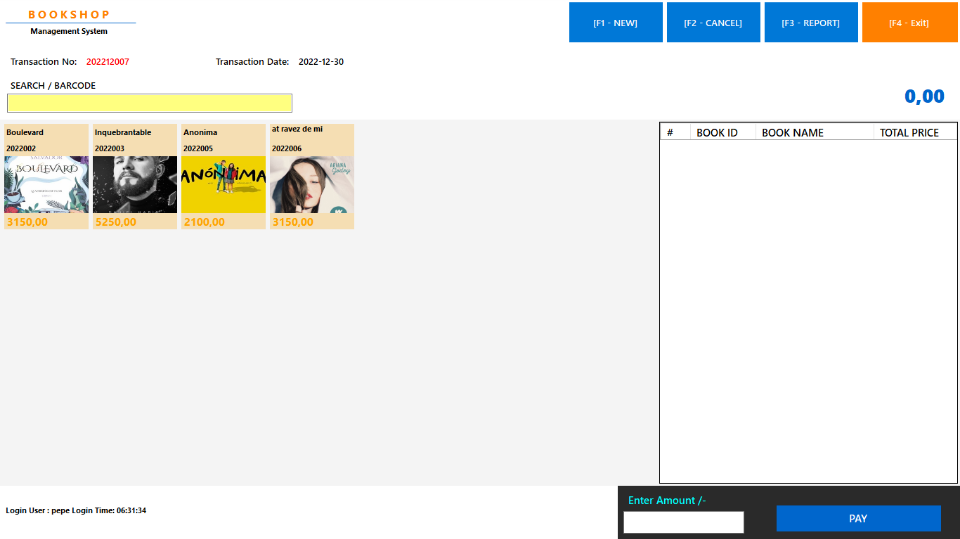 GitHub - LuisRon27/Book_Shop_Management-System: Software development of ...
