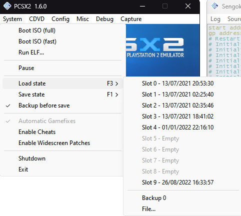 [Feature Request]: Restore backup save state hotkey · Issue #10302 · PCSX2/pcsx2 · GitHub