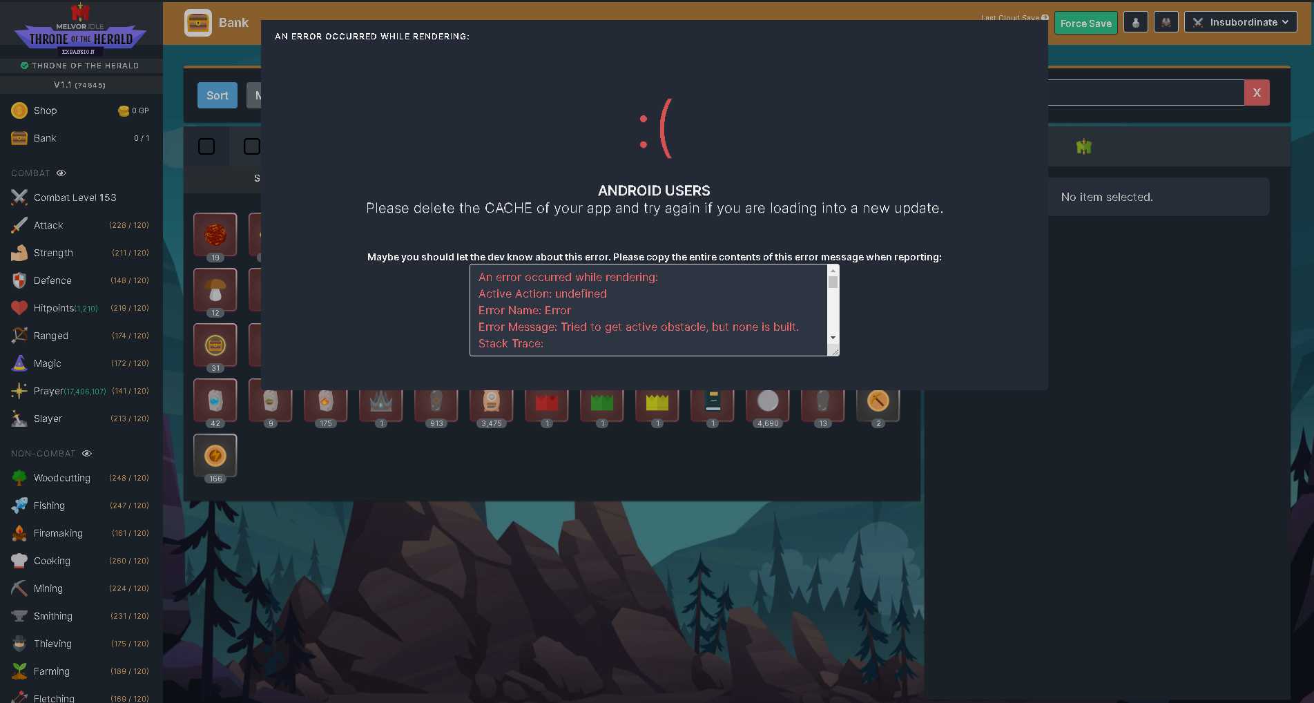 [Bug]: Agility Obstacles · Issue #2845 · MelvorIdle/melvoridle.github.io · GitHub
