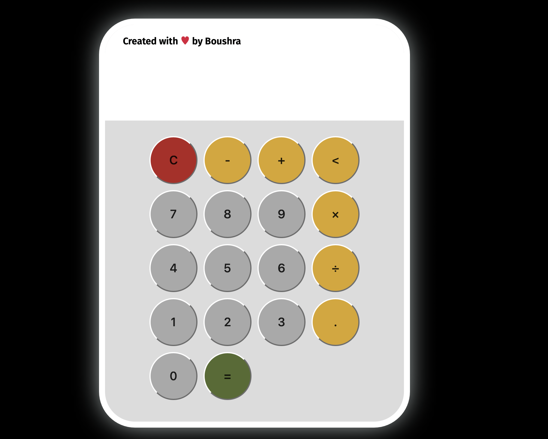 GitHub - boushrabettir/Calculator-Replica