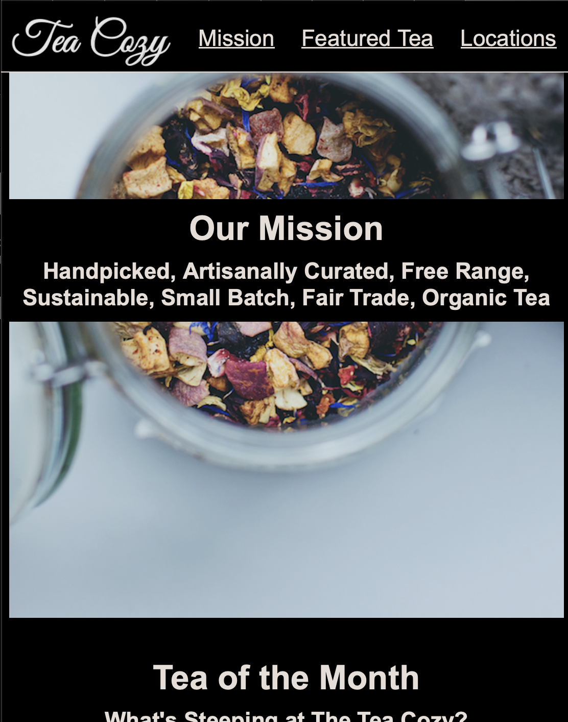 GitHub - mtapirina/mtapirina.github.io-tea-cozy-responsive: fictional ...