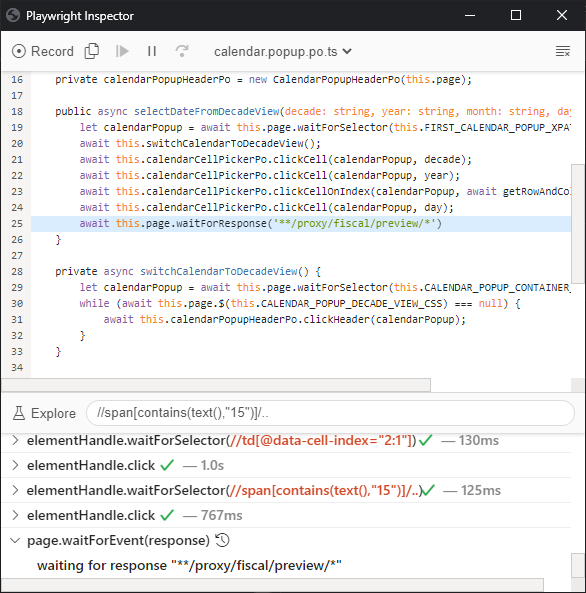 [BUG] Playwright Inspector hangs on waitingForResponse due to slowmo · Issue #6292 · microsoft ...