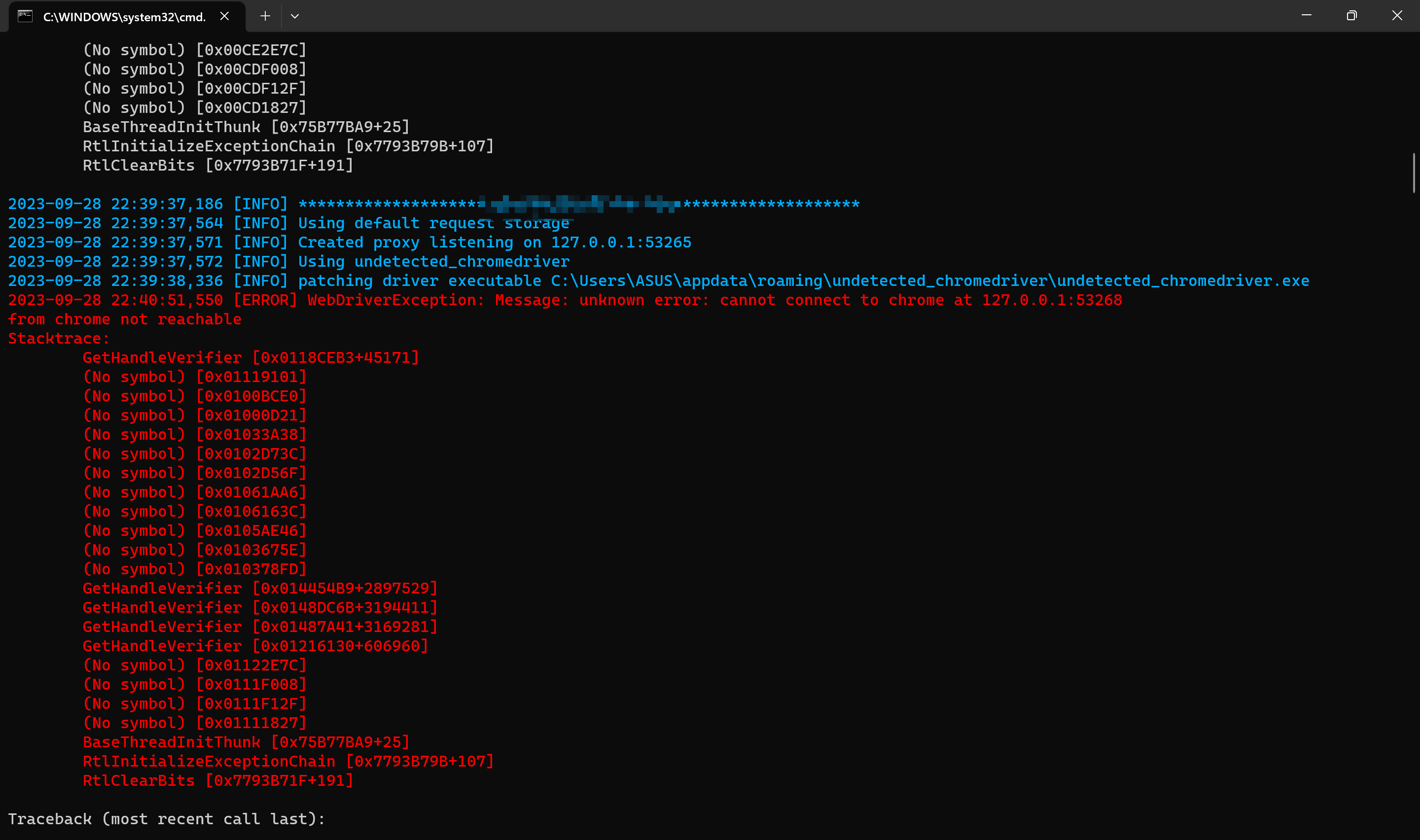 [BUG] Unable to connect to Selenium · Issue #371 · charlesbel/Microsoft-Rewards-Farmer · GitHub