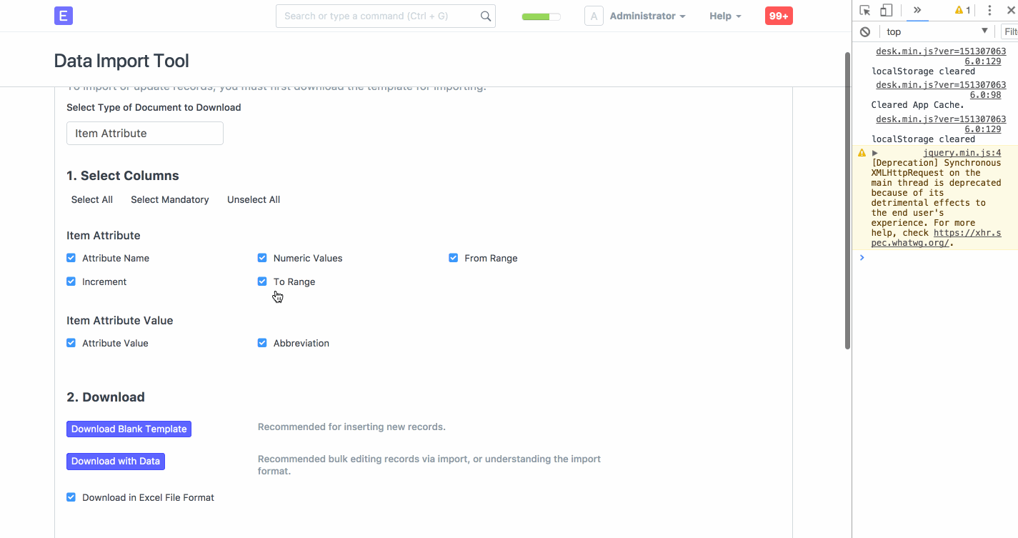 Data Import Tool issue · Issue #11954 · frappe/erpnext · GitHub