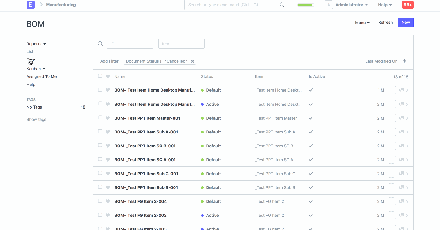 [Bug] Item Image & Description not fetched in BOM Tree View · Issue #13075 · frappe/erpnext · GitHub