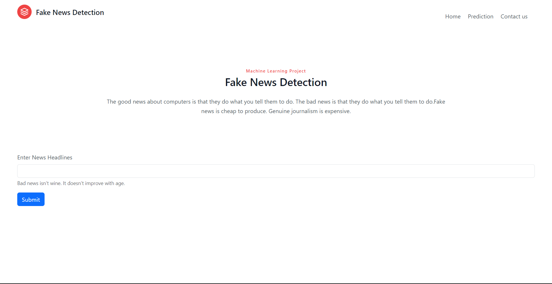 GitHub - Gokulprasanth01/Fake-News-Prediction