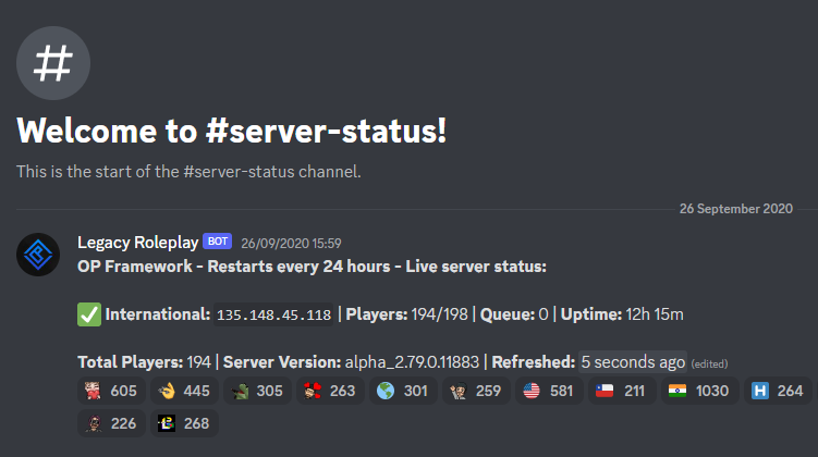 Suggestion Legacy Roleplay Discord Bot Queue Update · Issue 2630 · Inzidiuz Op Framework