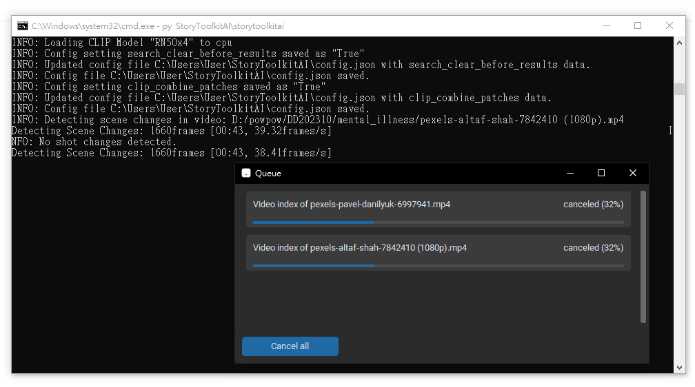 Video Indexing cancels itself when "INFO: No shot changes detected." · Issue #134 · octimot ...