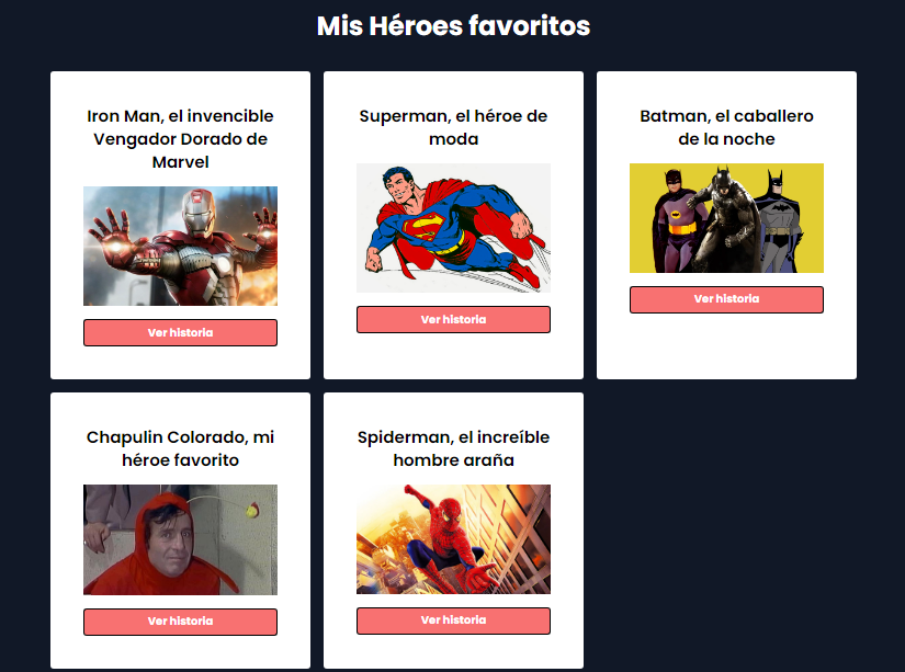 GitHub - ladyCrist/EjercicioPractico_Heroes: Trabajo Práctico sobre la historia de mis héroes ...