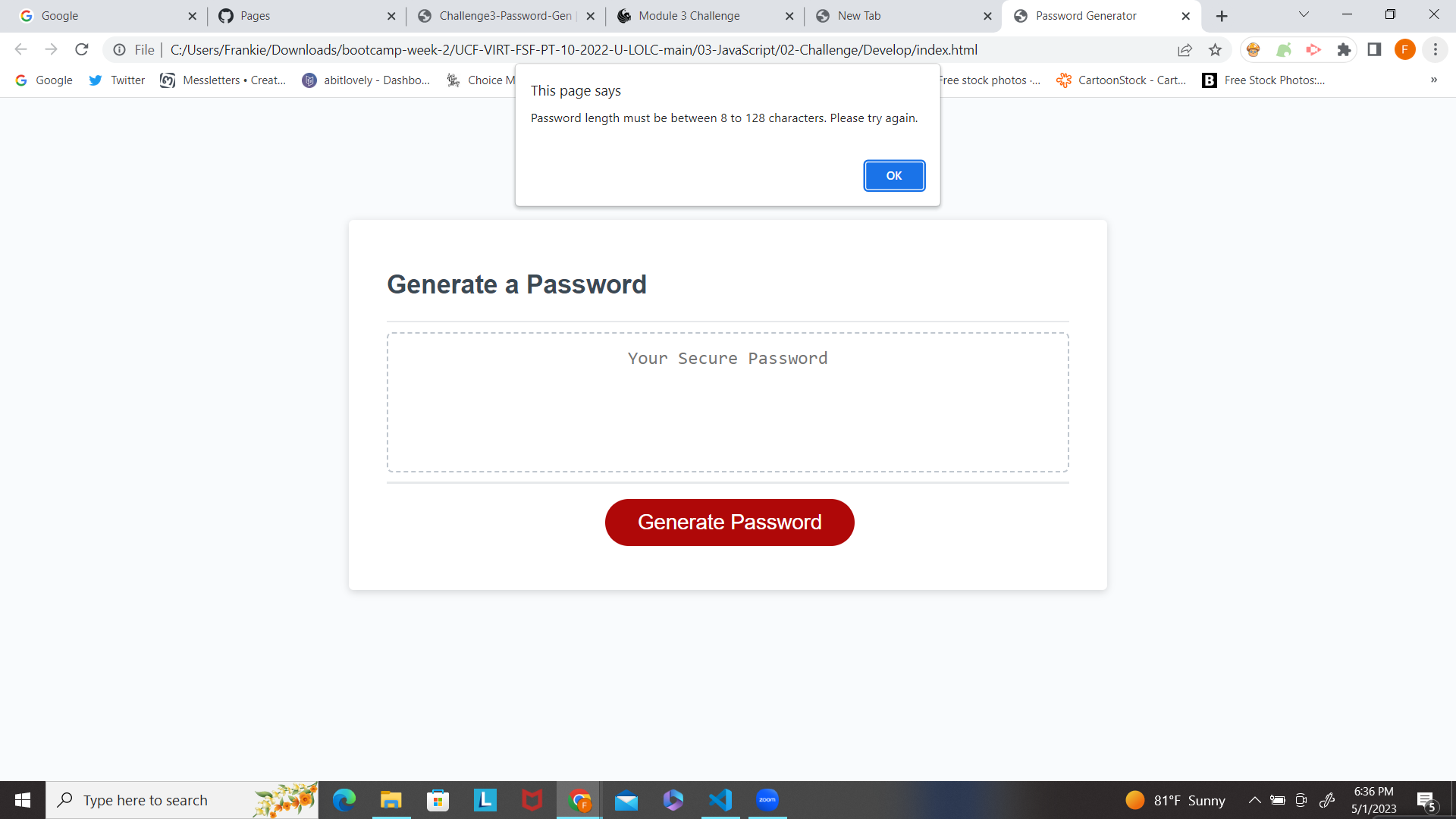 GitHub - uhfrankie/challenge3-password-gen