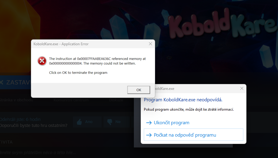 Game crashing a lot, texts disappearing · Issue #221 · naelstrof/KoboldKare · GitHub