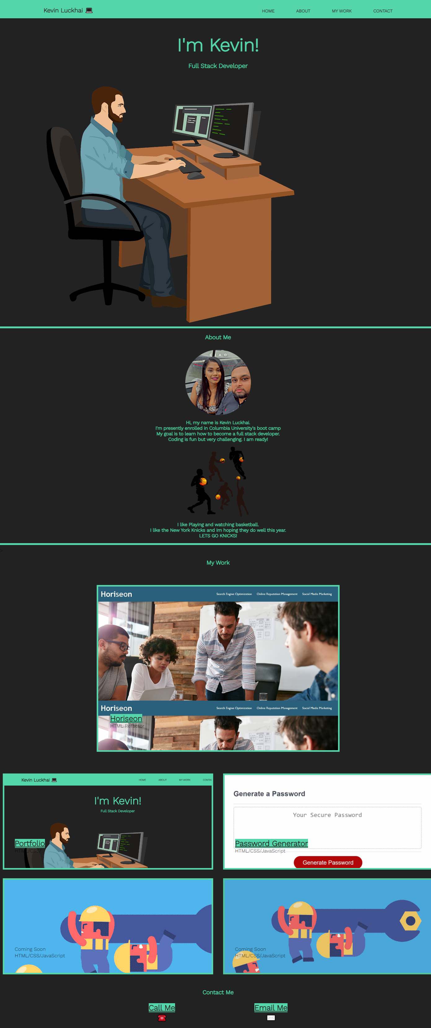 GitHub - KevLuck/module2: portfolio