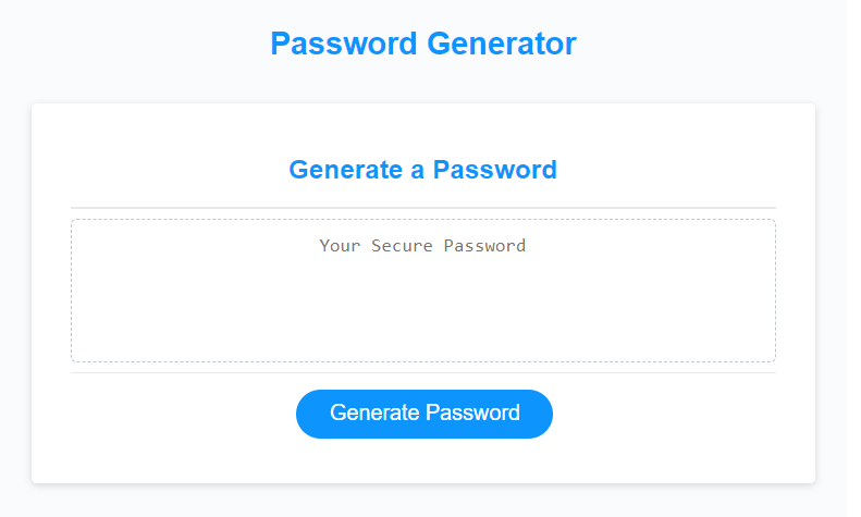 GitHub - KevLuck/Password-Generator: JavaScript Challenge: Password Generator Module 3