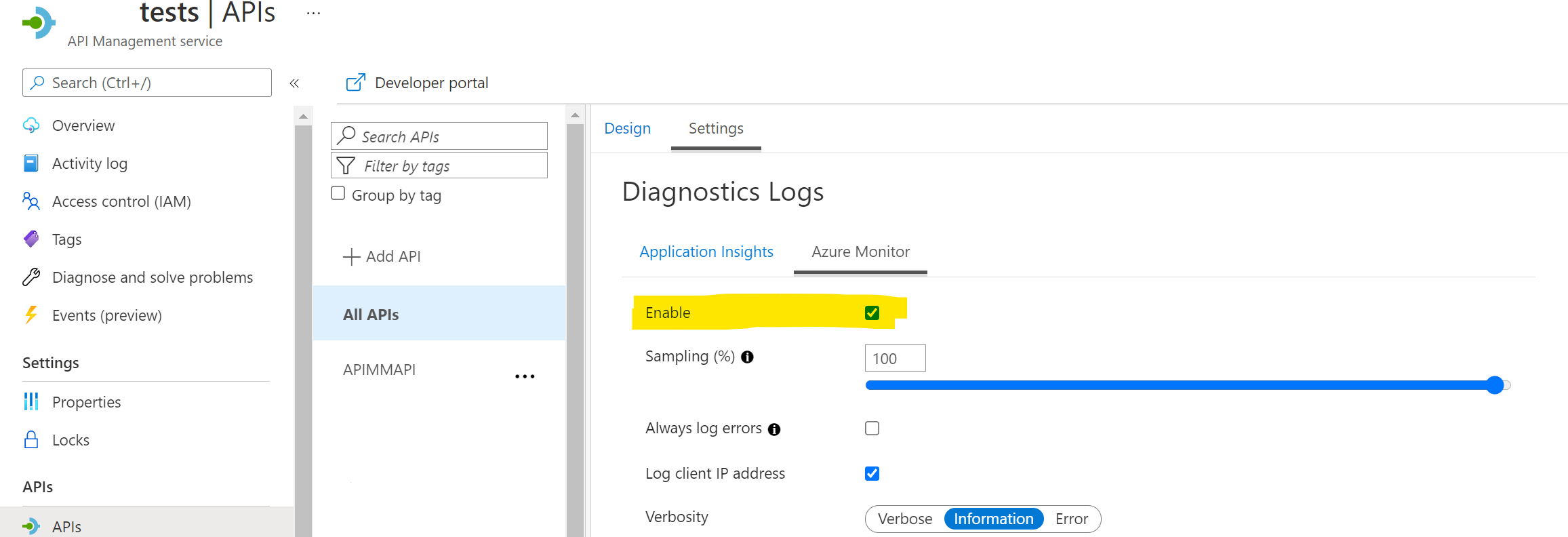 APIM Log Analytics setting - additional information that may help · Issue #80784 · MicrosoftDocs ...