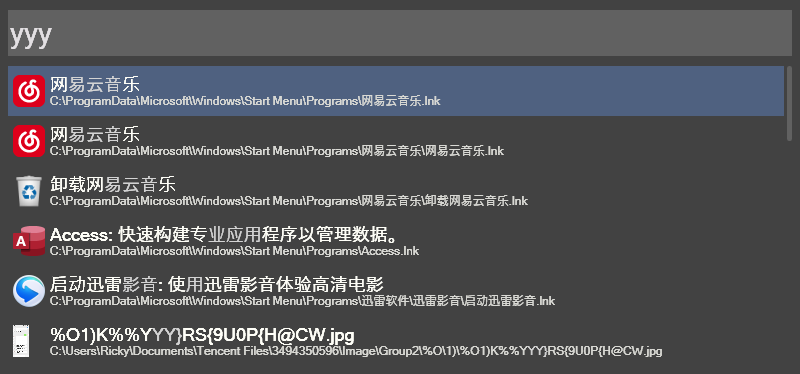 1.3.578依旧不能拼音模糊匹配 · Issue #2755 · Wox-launcher/Wox · GitHub