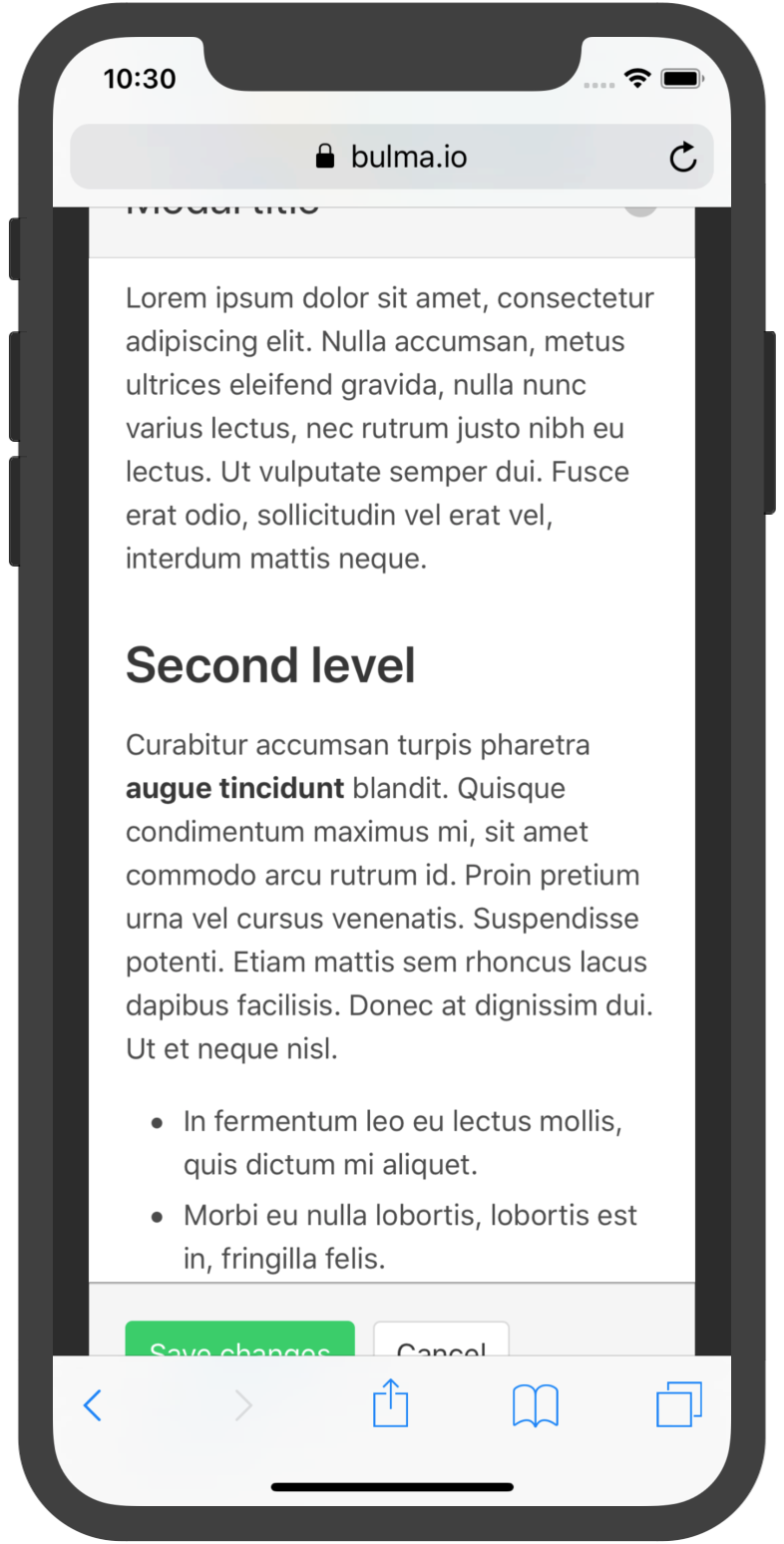 [JUST A QUESTION] Is it possible to make Modal shrink upon Mobile Browser tool bar pop up ...
