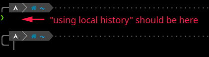Transient prompt issue with per-directory-history plugin from oh-my-zsh ...