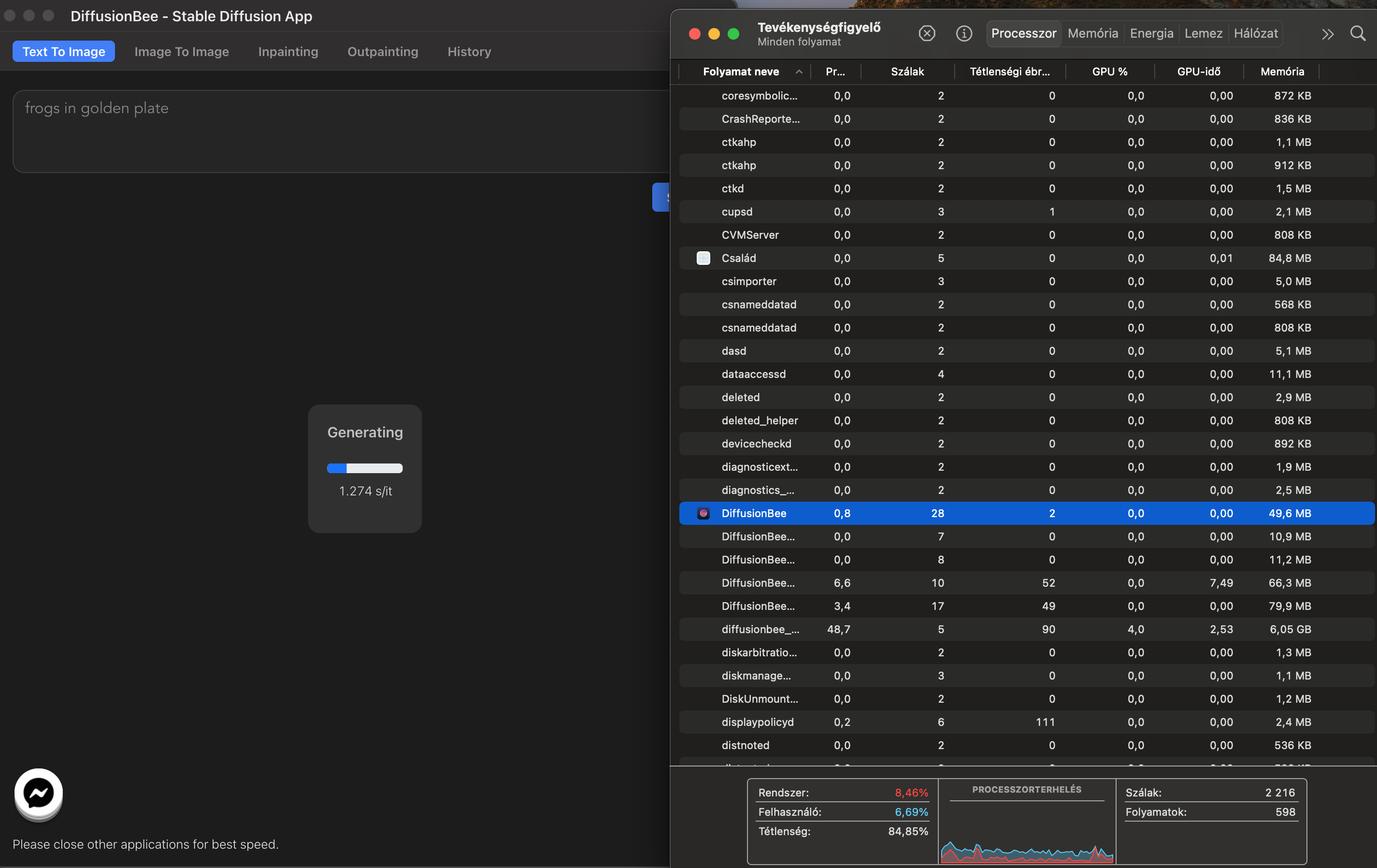 Black screen outputs on Intel MacBook Pro · Issue #263 · divamgupta/diffusionbee-stable ...