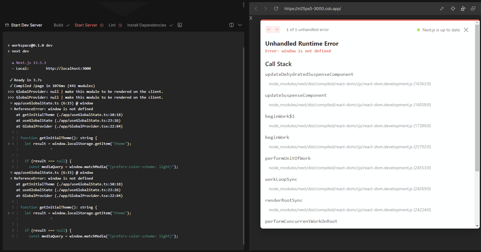 Even If I Add `usesearchparams` The Client Component Still Executes On The Server Side · Issue