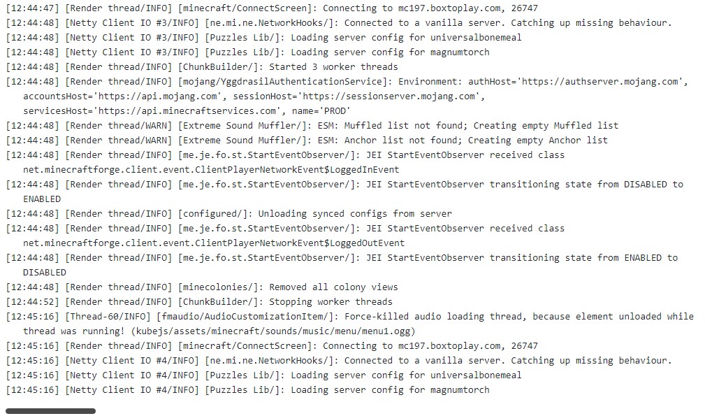 [Bug]: Error when joining Inferno server in 1.0.3 or 1.1.1 · Issue ...