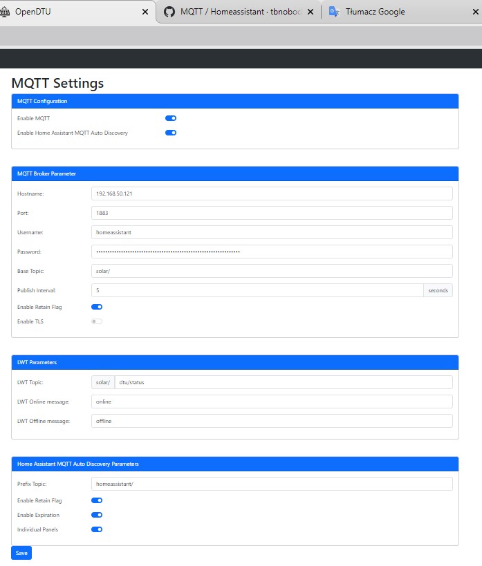 MQTT / Homeassistant · tbnobody OpenDTU · Discussion #156 · GitHub