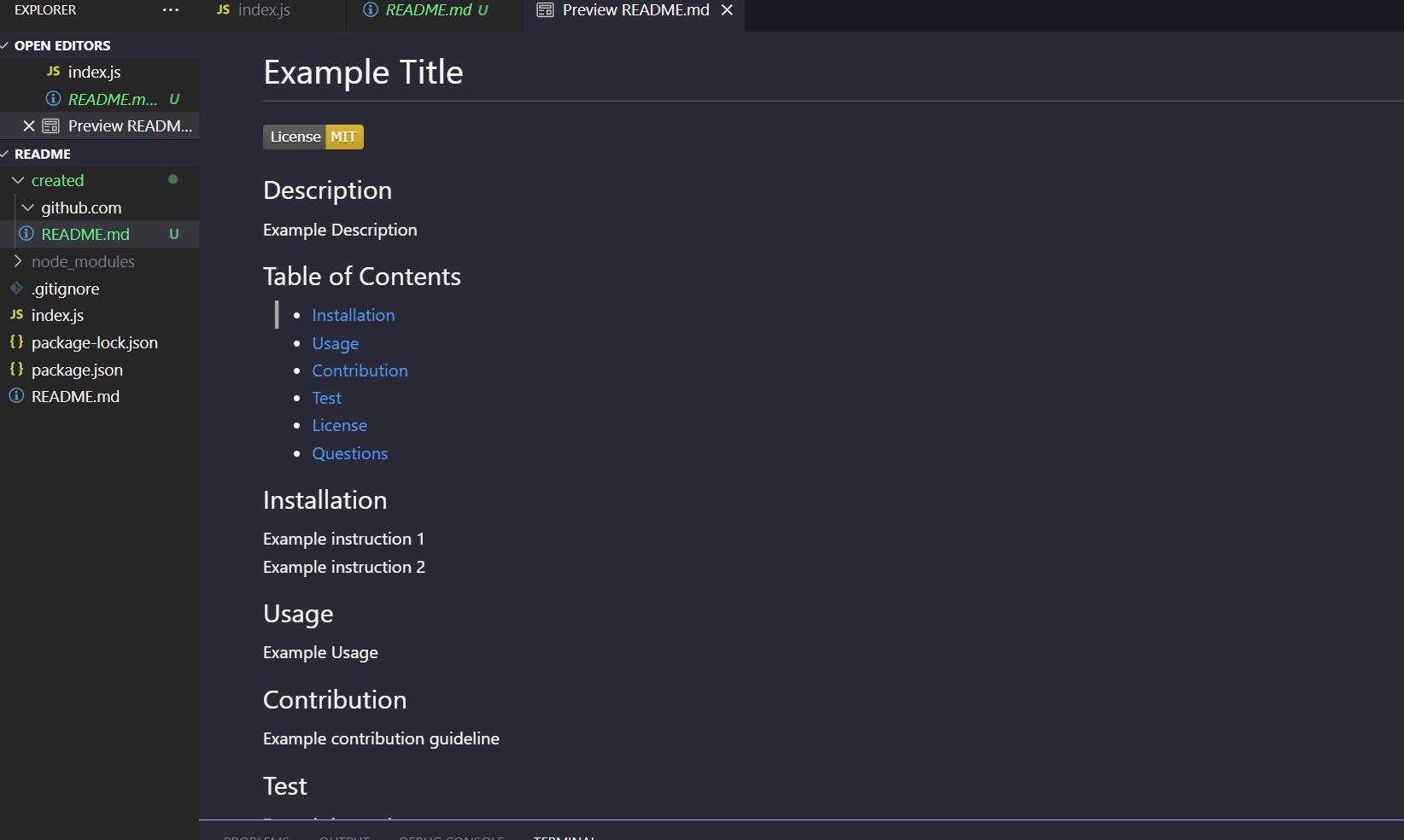 GitHub - Blossomswilts/readme-creator