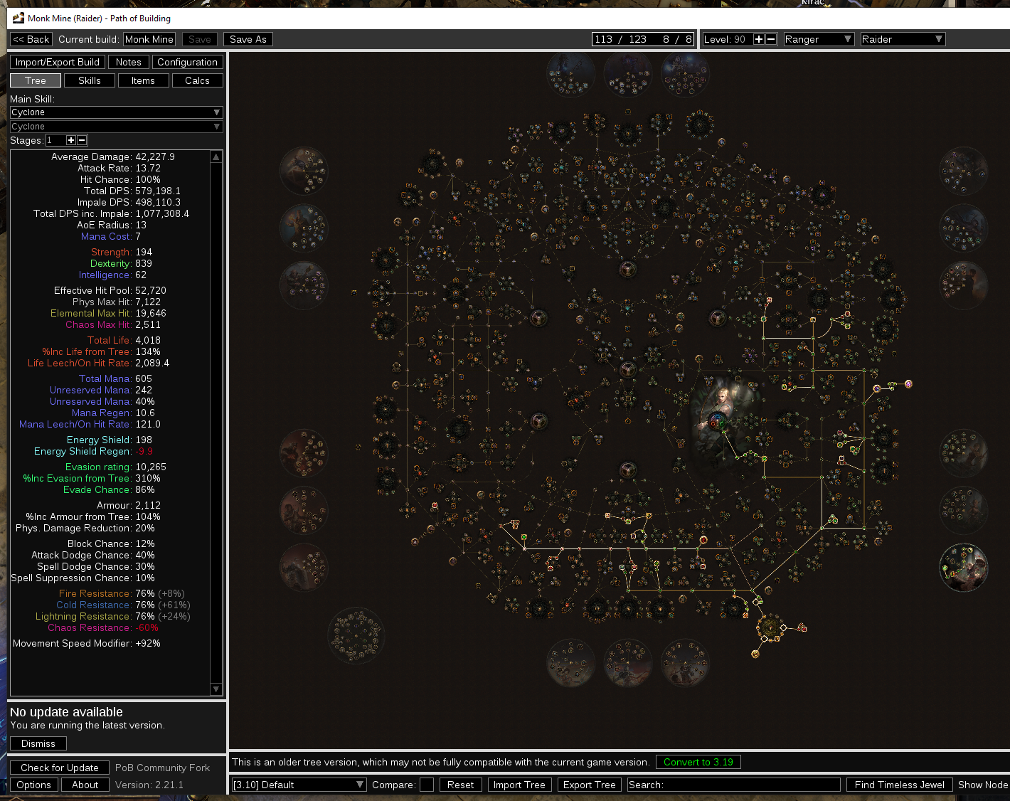 Skill tree missing from builds using version 3.9 and earlier of PoE ...