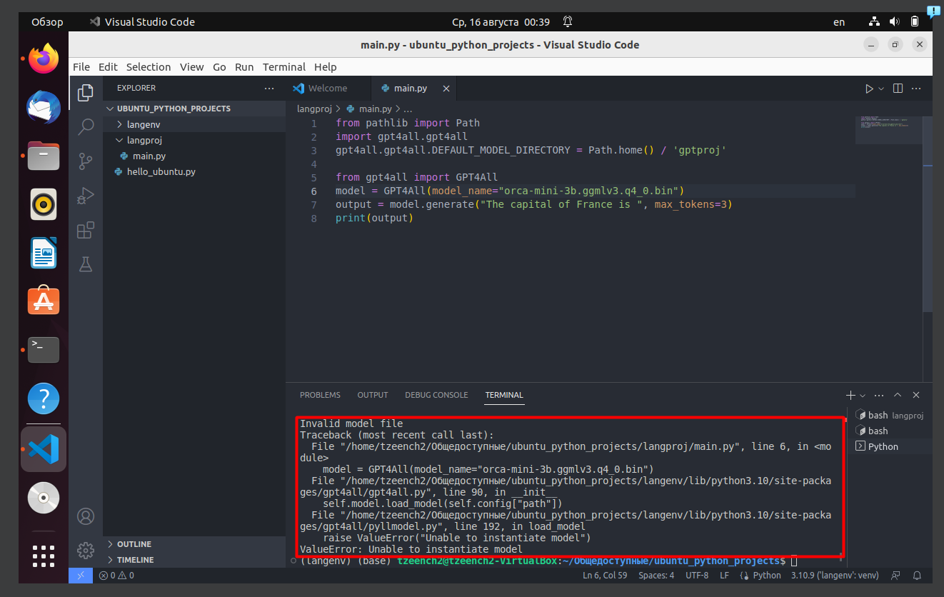 Issue: Unable to instantiate model on Windows · Issue #1349 · nomic-ai/gpt4all · GitHub