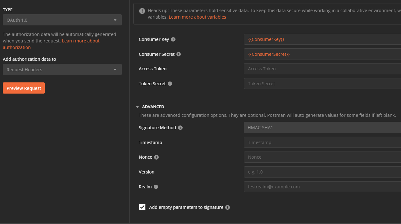 Oauth 1 0 Signature Keeps Failing Once I Upgraded To V7 27 1 · Issue 8737 · Postmanlabs Postman