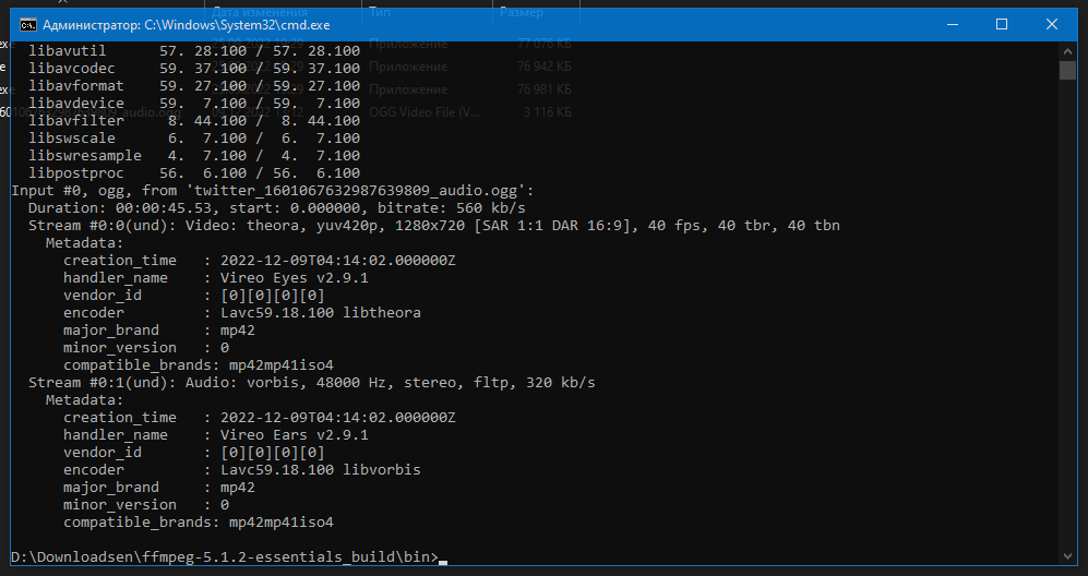 .ogg audio files unexpectedly include video stream · Issue #67 ...