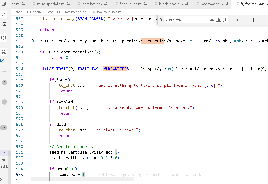 Bug using a wire-cuter on a plant will create a sample but will increase the growth stage of the ...
