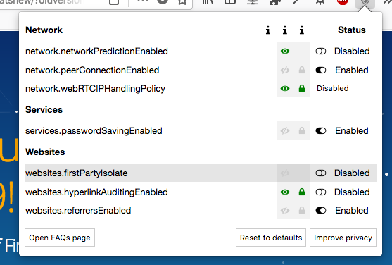 Moving to WebExtension (FF 51-57) · Issue #80 · schomery/privacy-settings · GitHub